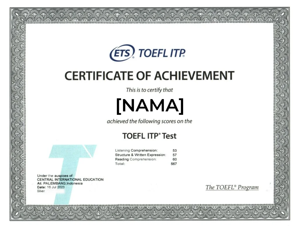 Lembaga Resmi Penyelenggara Tes TOEFL ITP di Indonesia