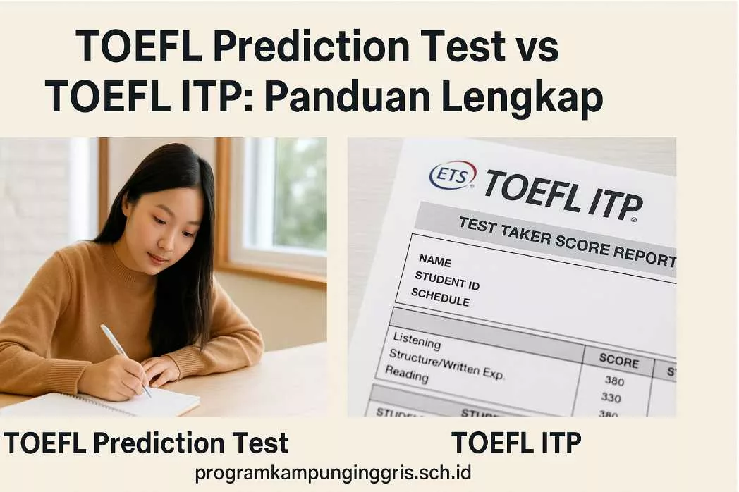 TOEFL Prediction Test vs TOEFL ITP