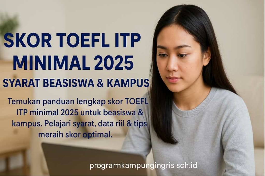Skor TOEFL ITP Minimal 2025 | Syarat Beasiswa & Kampus